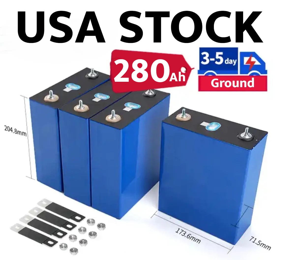 EVE LF280K LiFePO4 battery cells 3.2V 280Ah V3 Grade A 8000+ cycles – JAG35