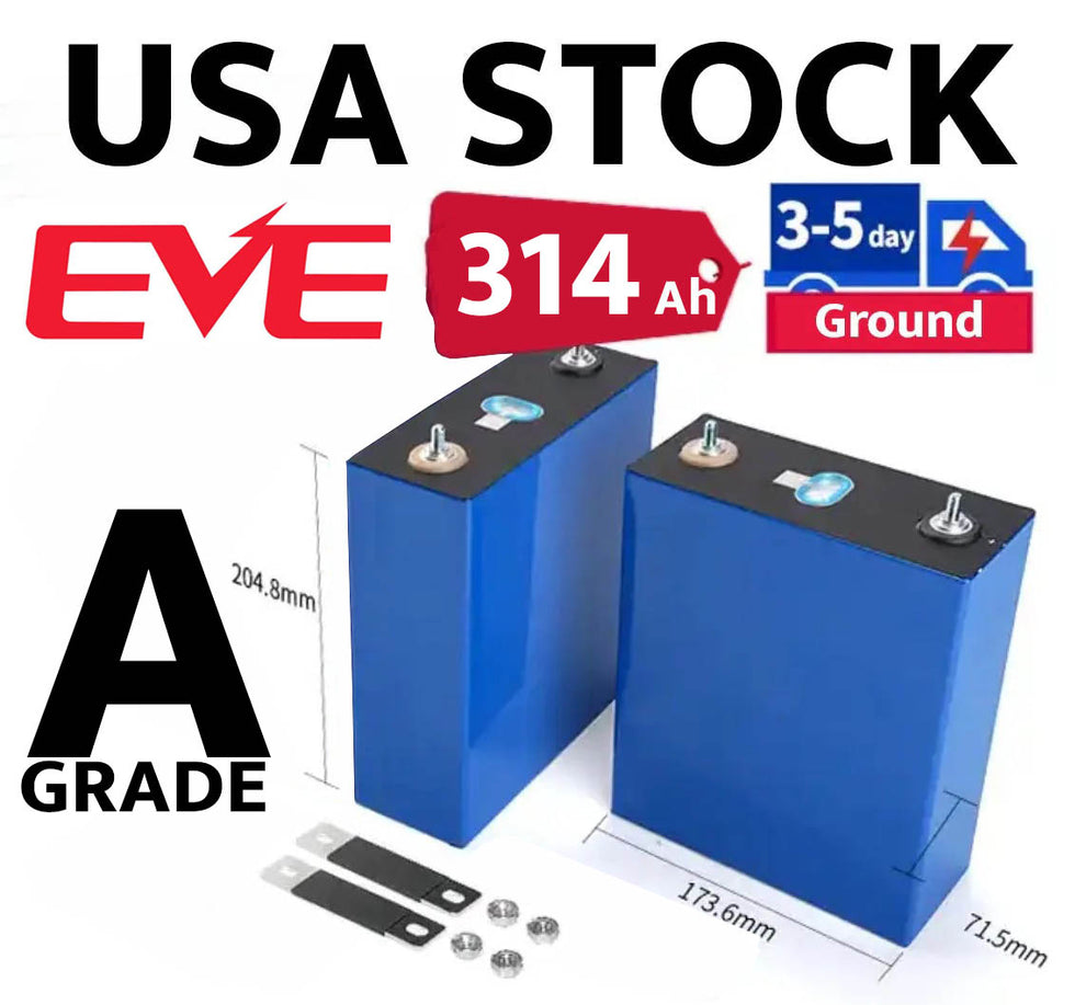 EVE MB31 314Ah 3.2V LiFeP04 Battery 10000 Cycles Grade A+ – JAG35