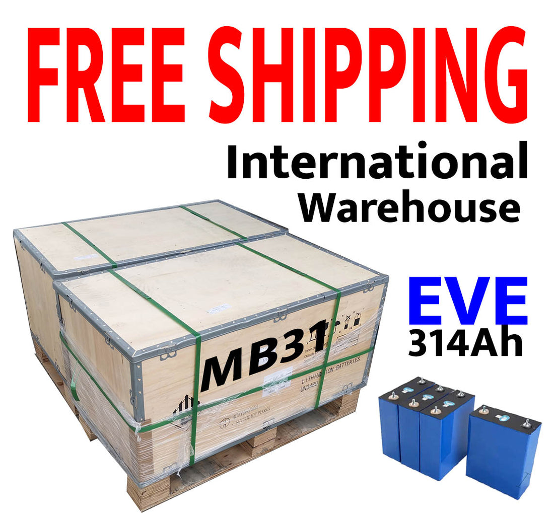 EVE MB31 314Ah 3.2V LiFeP04 Cells 8000 Cycles Grade A+ Free Shipping – JAG35